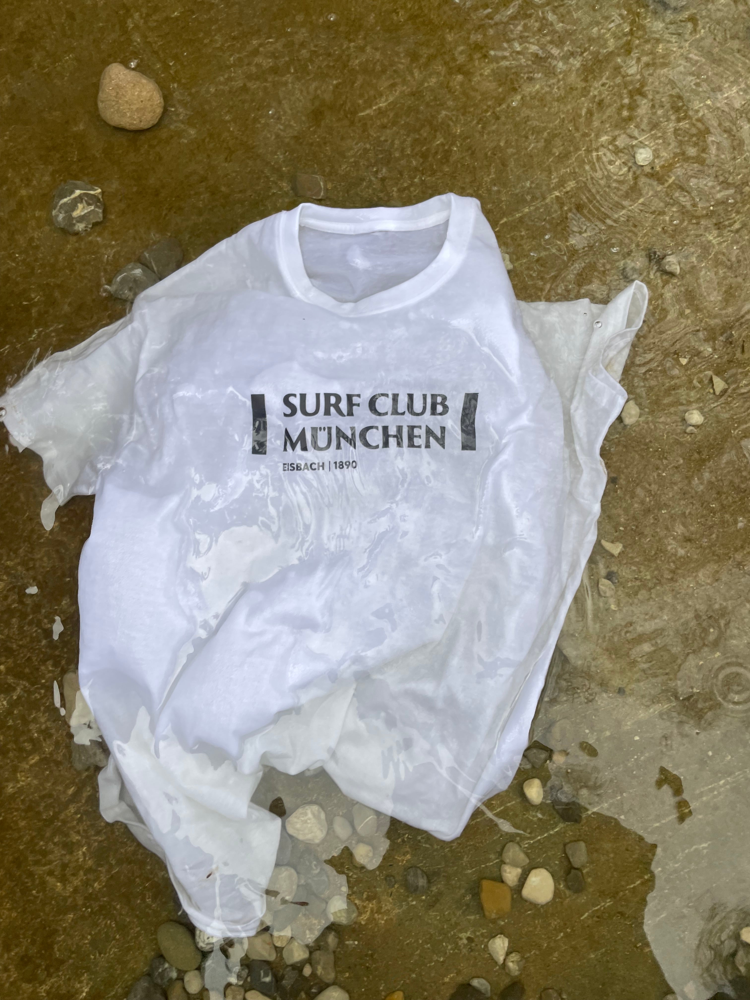 White SCM Logo Shirt – Concrete Current GmbH - Surf Club München under ...